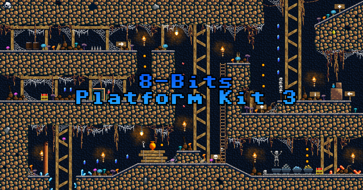 8-Bits Platform Kit 3 | 2D Environments | Unity Asset Store
