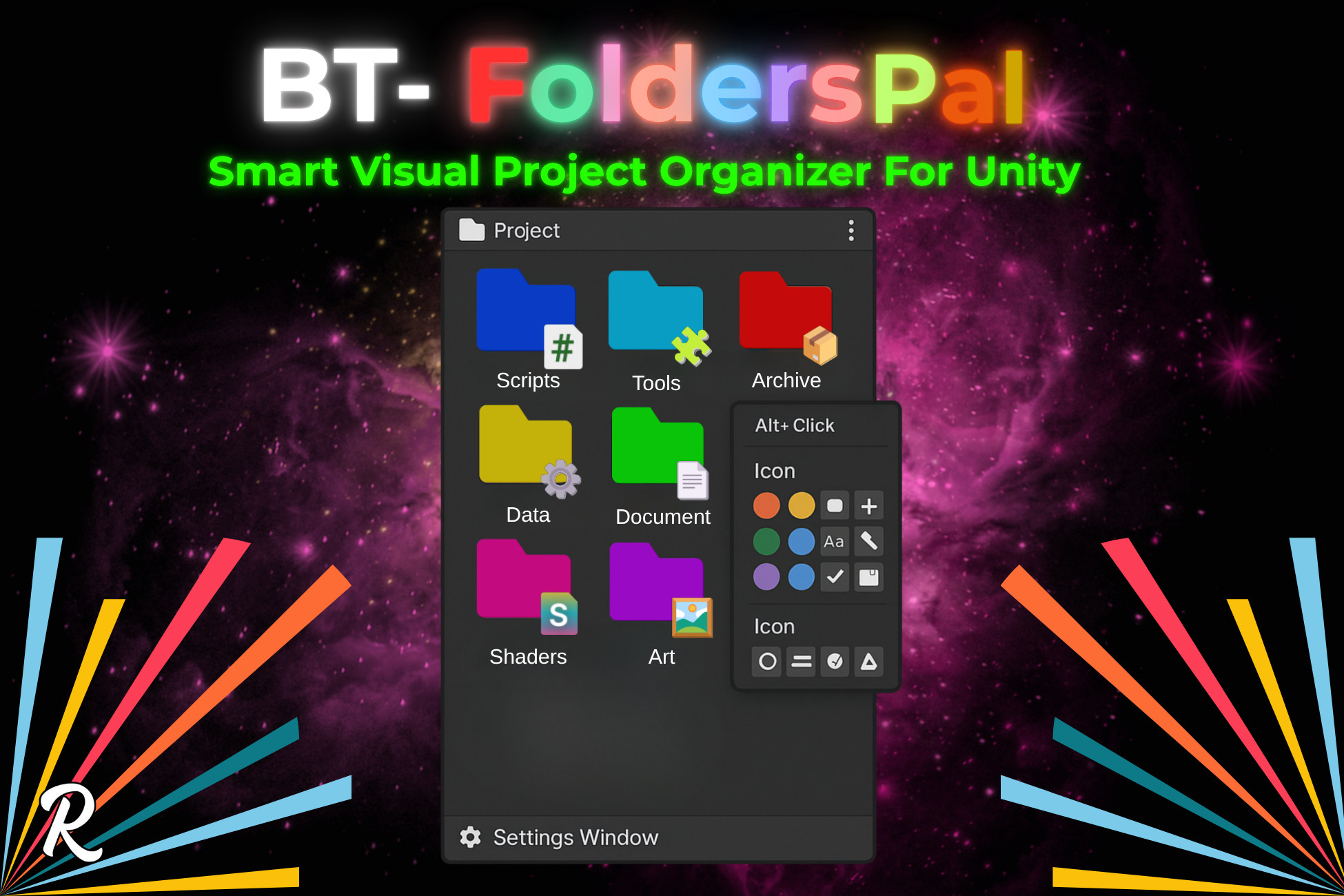 Bt Folderspal Smart Visual Project Organizer For Unity Utilities Tools Unity Asset Store