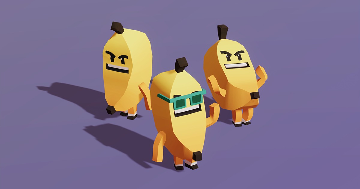 Fruit Banana Toon Humanoid Series | 3D Humanoids | Unity Asset Store