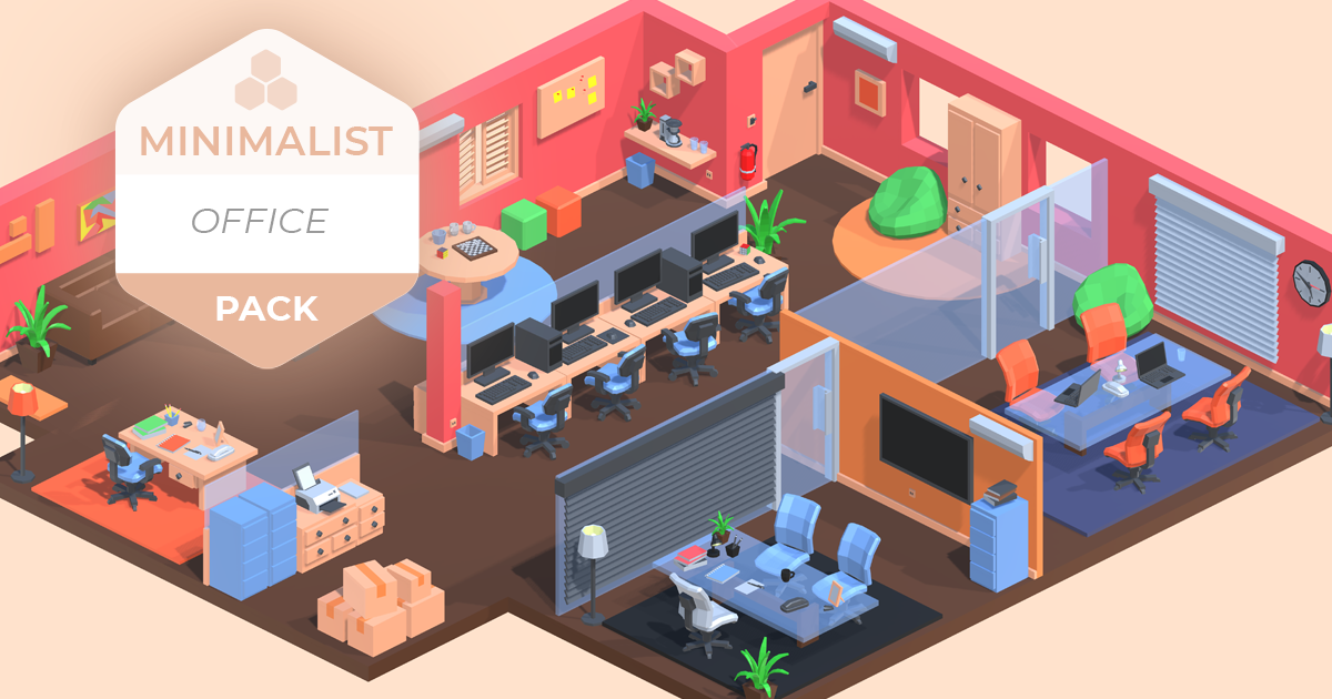 Minimalist Office Pack | 3D Props | Unity Asset Store
