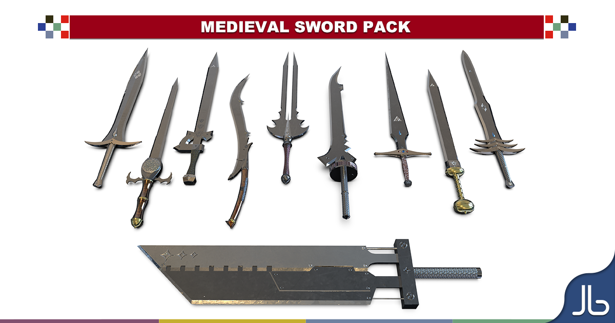 Lowpoly Medieval Sword Pack (HQ) | 3D Weapons | Unity Asset Store