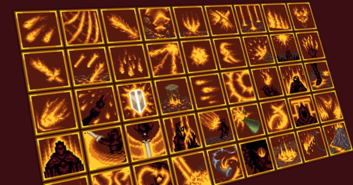 Unique Fantasy Fire Magic Icons [32x32] | 2D Icons | Unity Asset Store