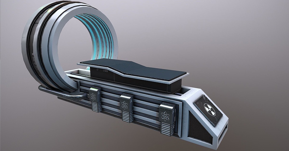 Futuristic Sci-Fi Medical Bed – High-Tech Hospital Furniture | 3D Props ...