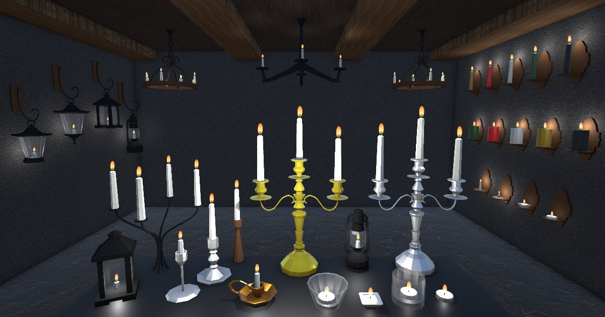 Animated Candles & Lanterns | 3D Props | Unity Asset Store