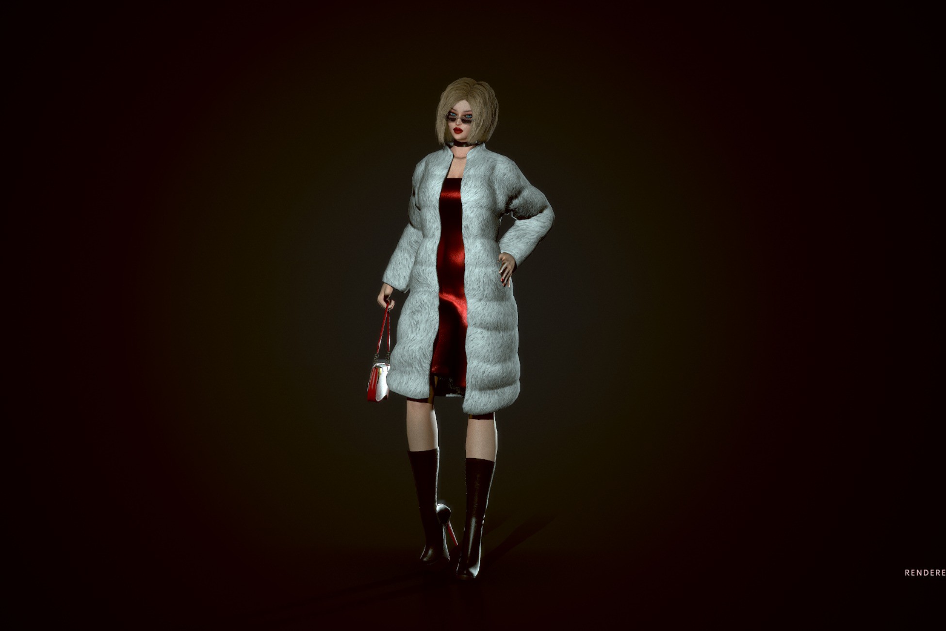 Party Girl With Coat | Characters | Unity Asset Store