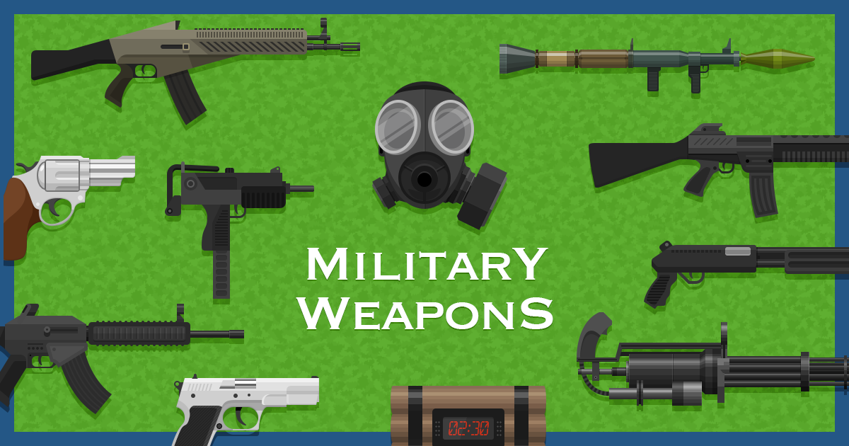 Military Weapons Icon Set | 2D Characters | Unity Asset Store