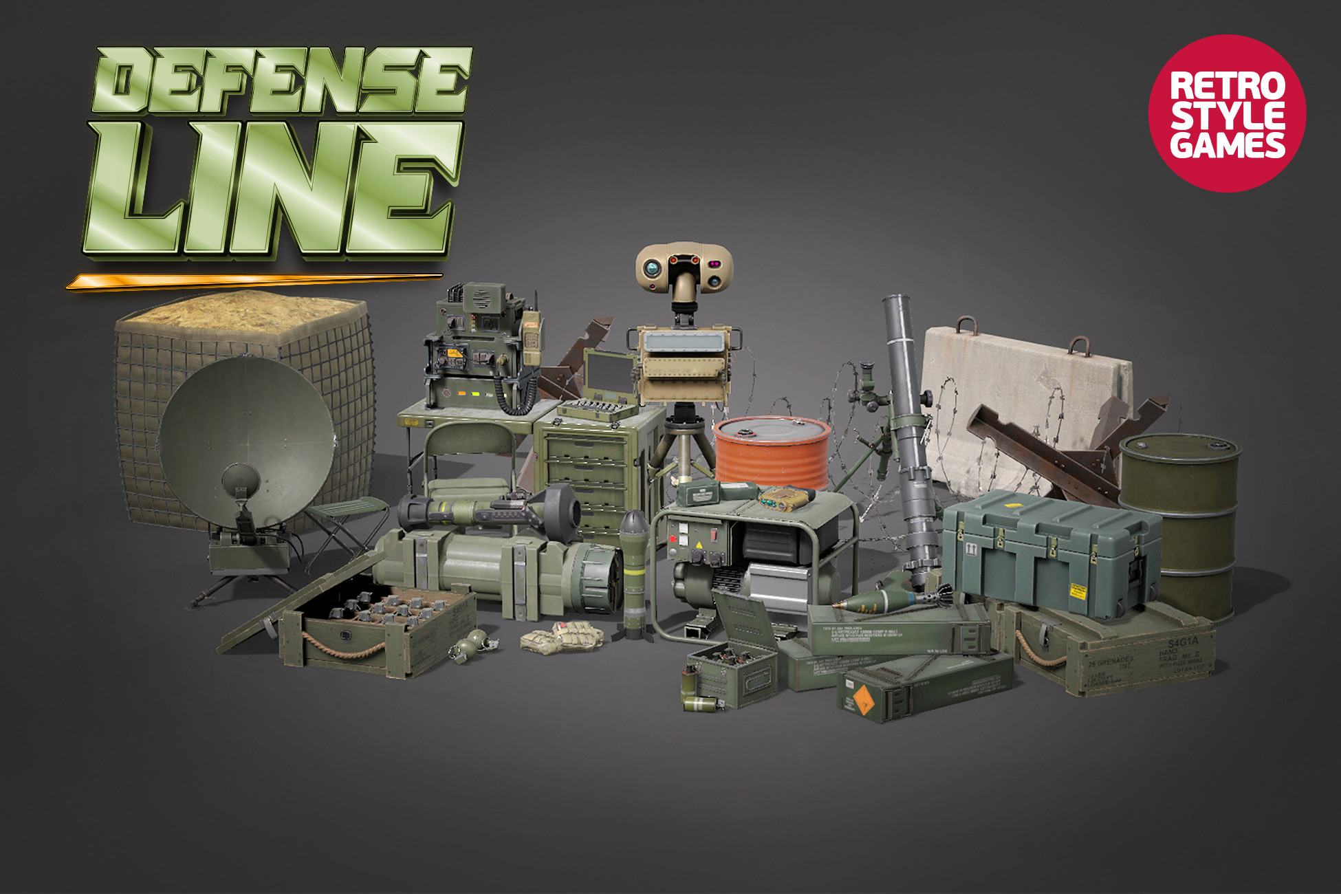 Defense Line - Ultimate Pack | 3D Weapons | Unity Asset Store