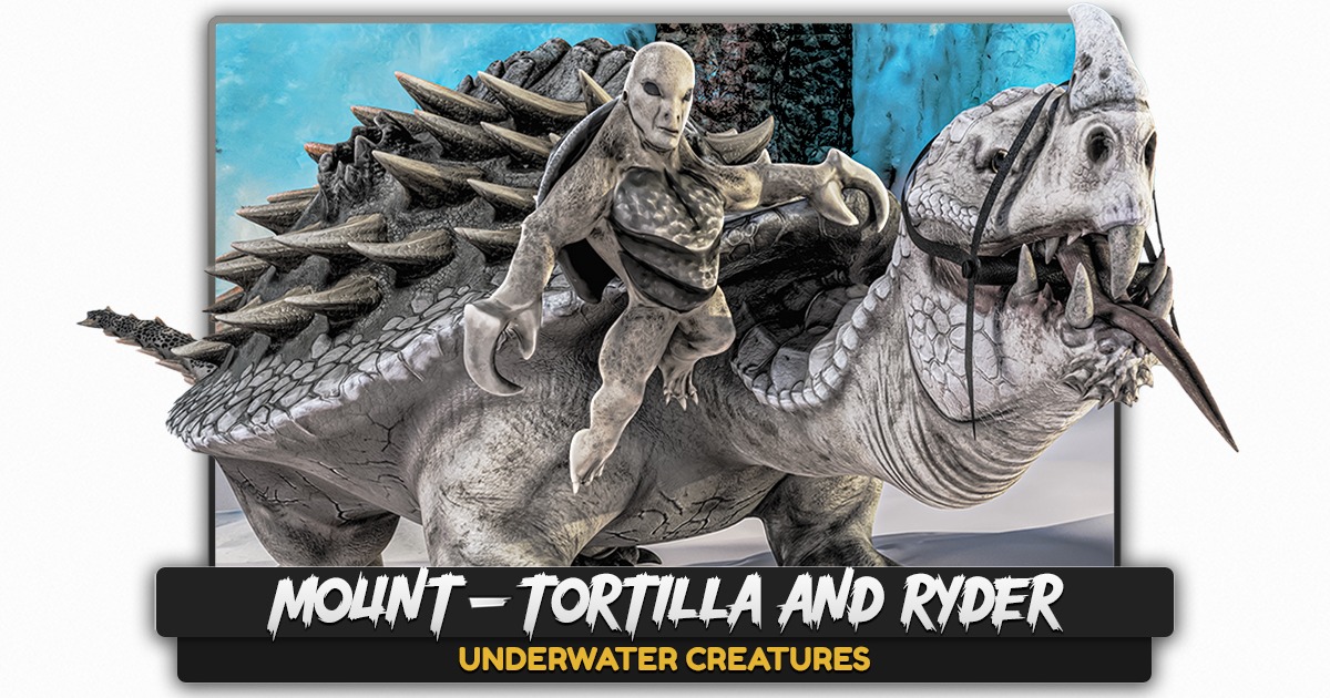 Turtles Mount Rider - Tortilla Ryder - Creature Monster - Riding ...