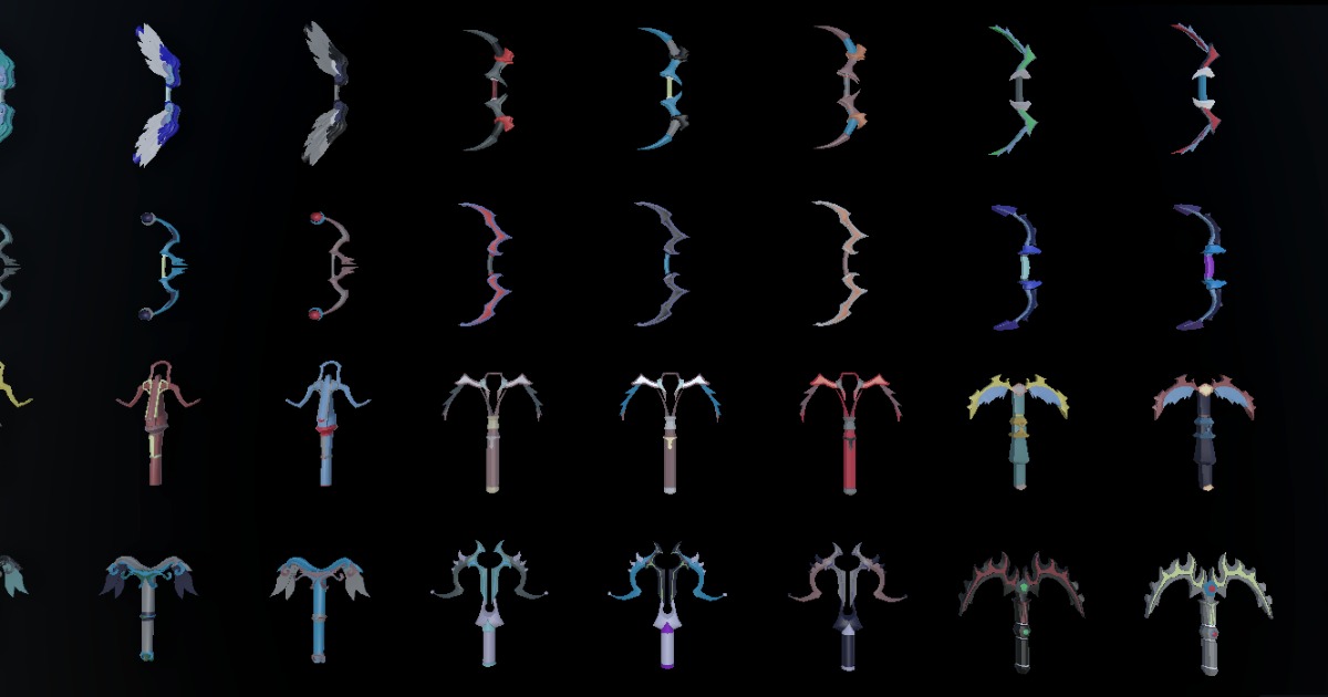 Stylized Low Poly Bows And Crossbows | 3D Weapons | Unity Asset Store