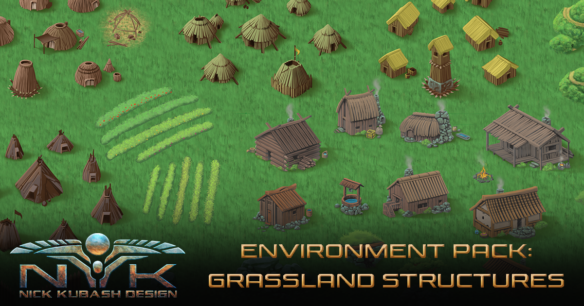 Environment Pack: Grassland Structures | 2D Icons | Unity Asset Store
