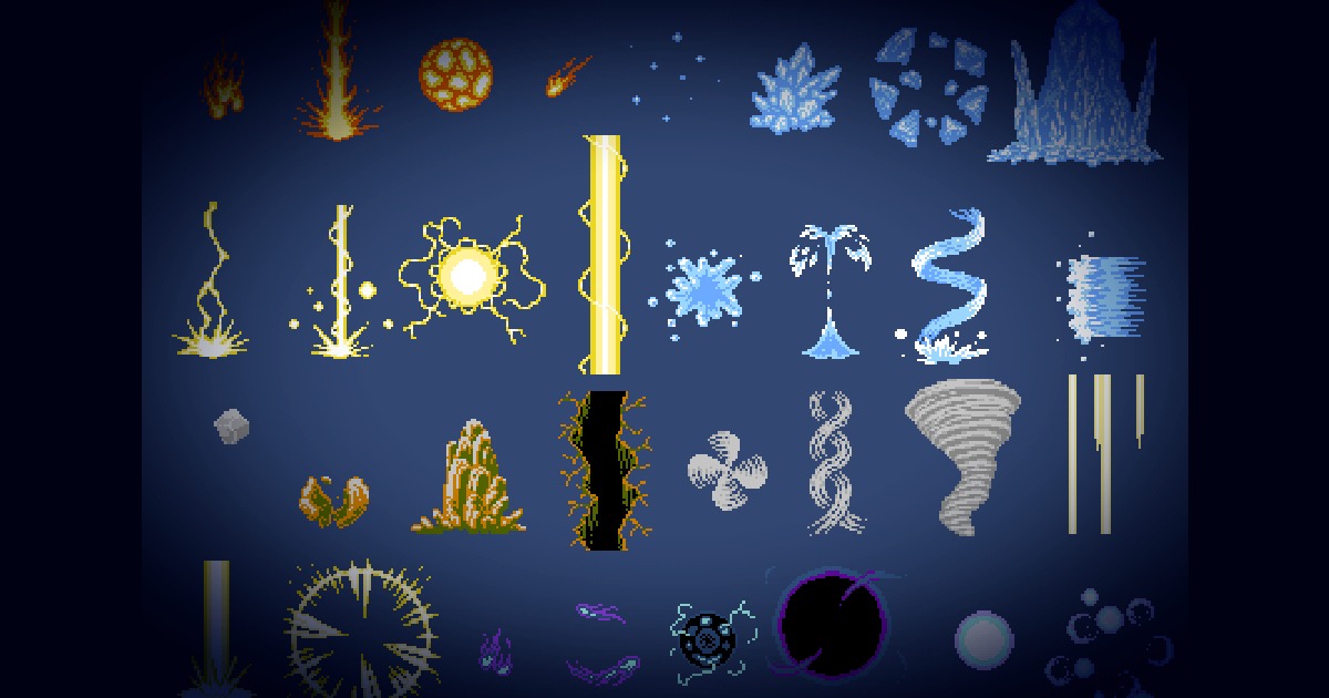 NES style Pixel Effect Pack 1 | 2D Textures & Materials | Unity Asset Store