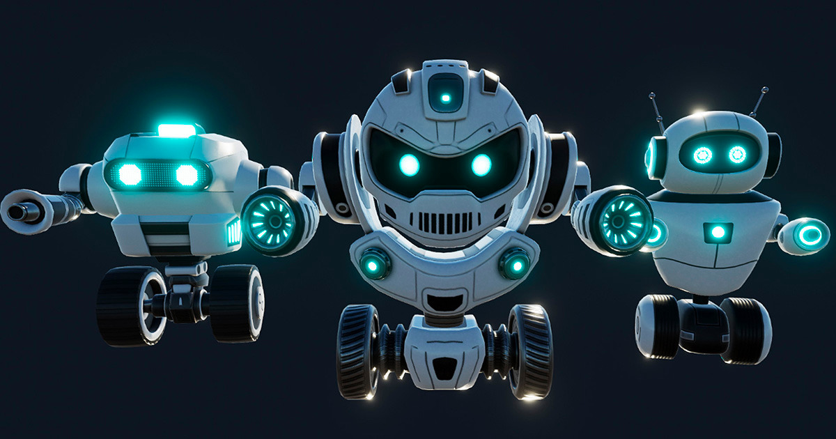 Sci-Fi Battle Droids | 3D 角色 | Unity Asset Store