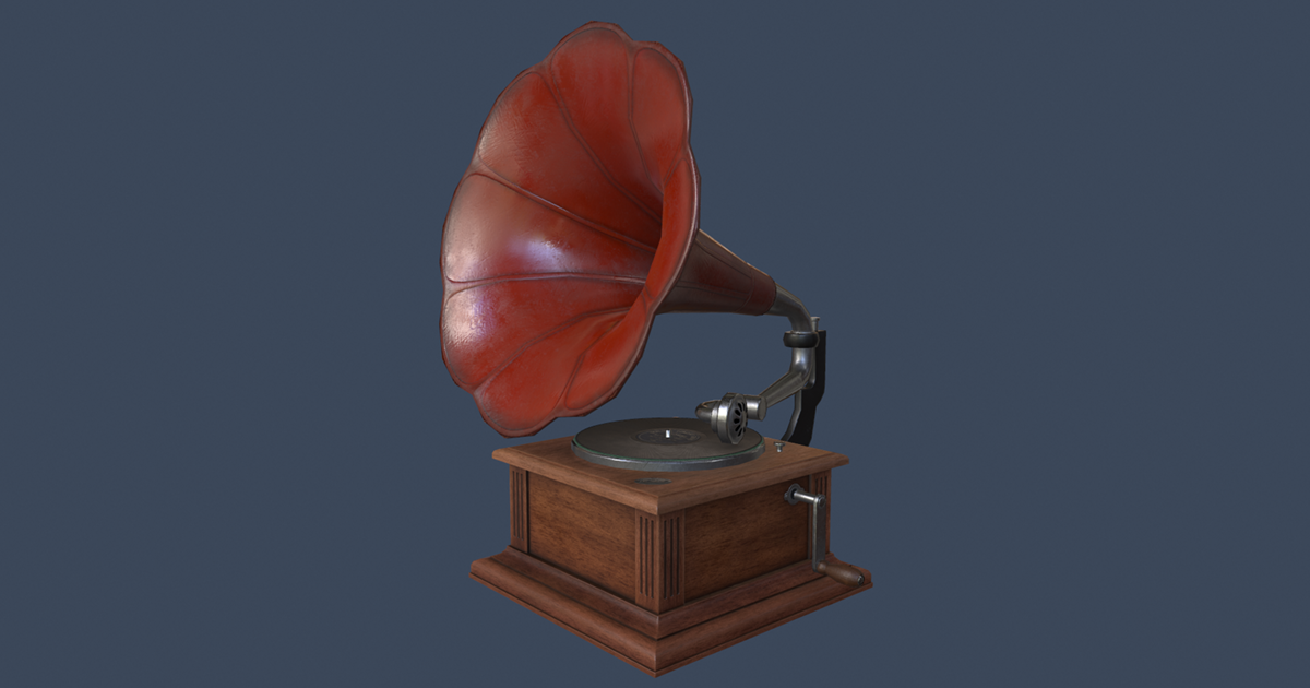 Classic Gramophone | 3D Electronics | Unity Asset Store