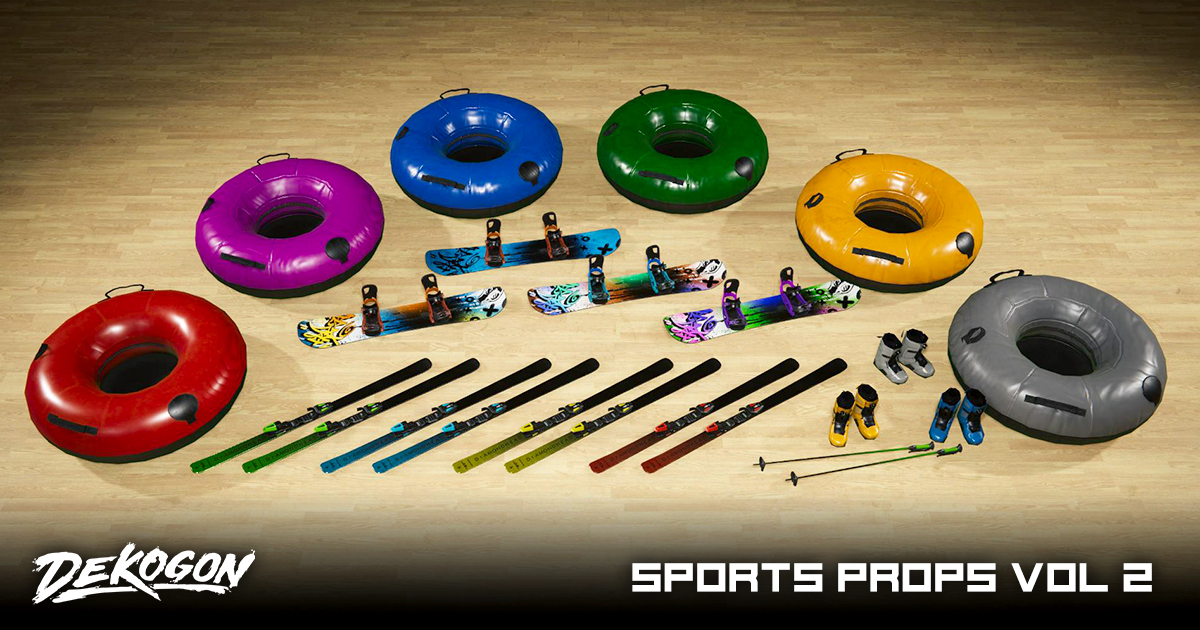 Sports and Gym Equipment VOL.2 | 3D Props | Unity Asset Store