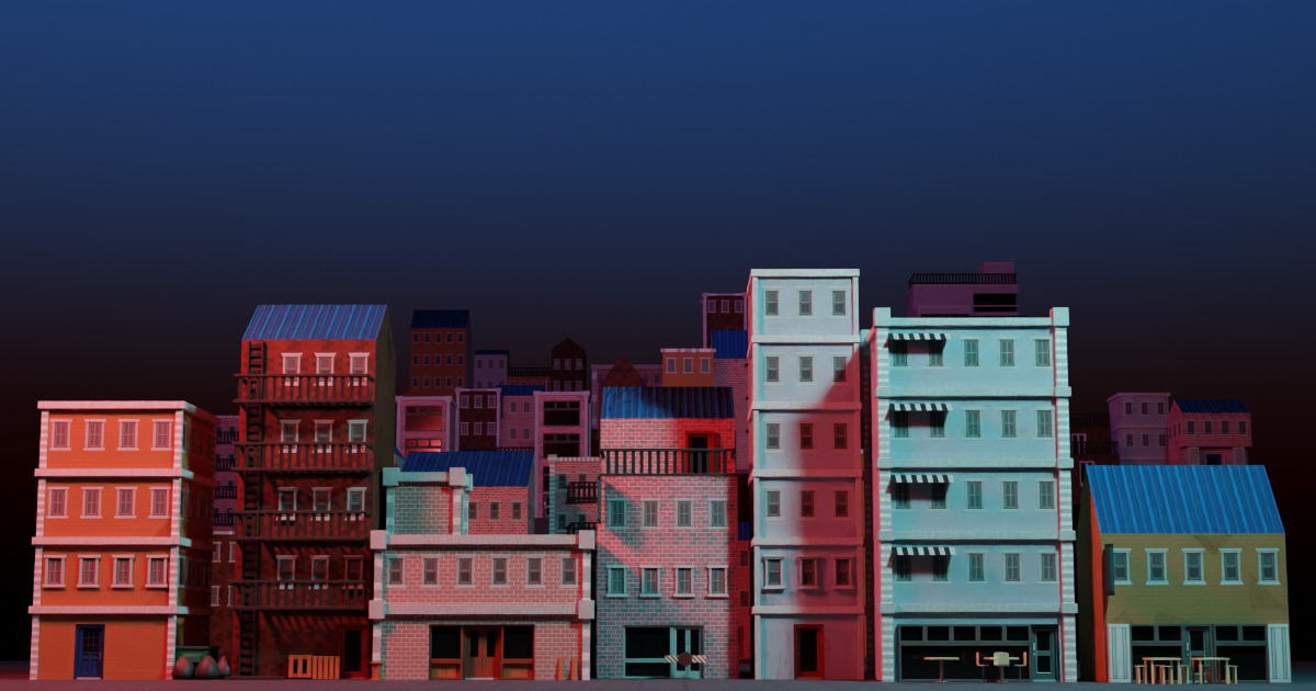 BrickTown Assetpack | 3D Urban | Unity Asset Store