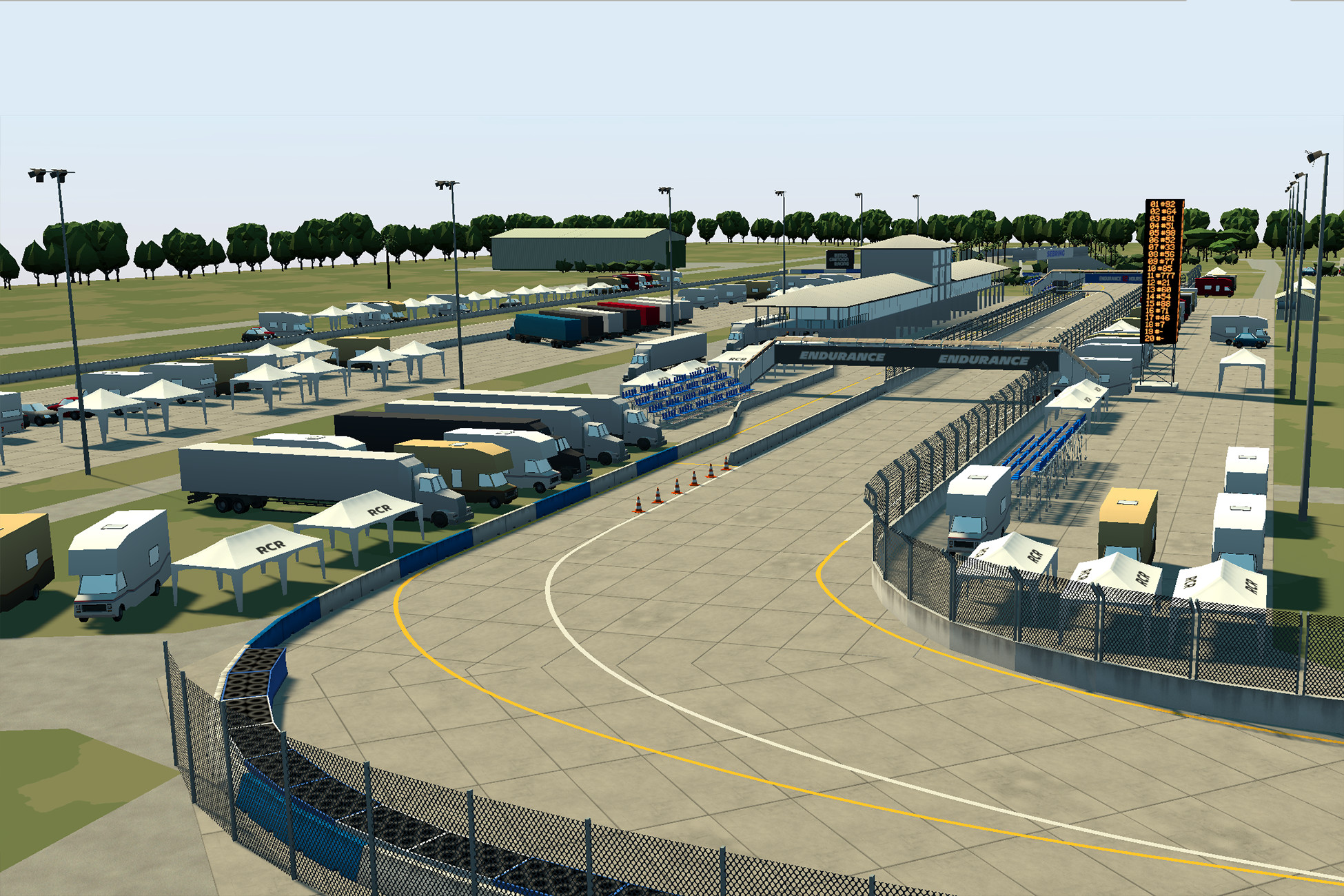 Cartoon Race Track Sebring | 3D Roadways | Unity Asset Store