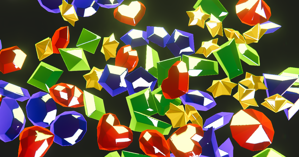 Super Mobile GEMS Volume 1 | 3D Props | Unity Asset Store