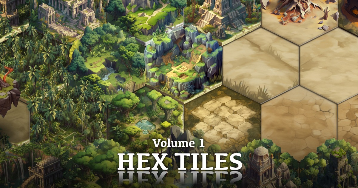 Hex Tiles Volume 1 | 2D Environments | Unity Asset Store