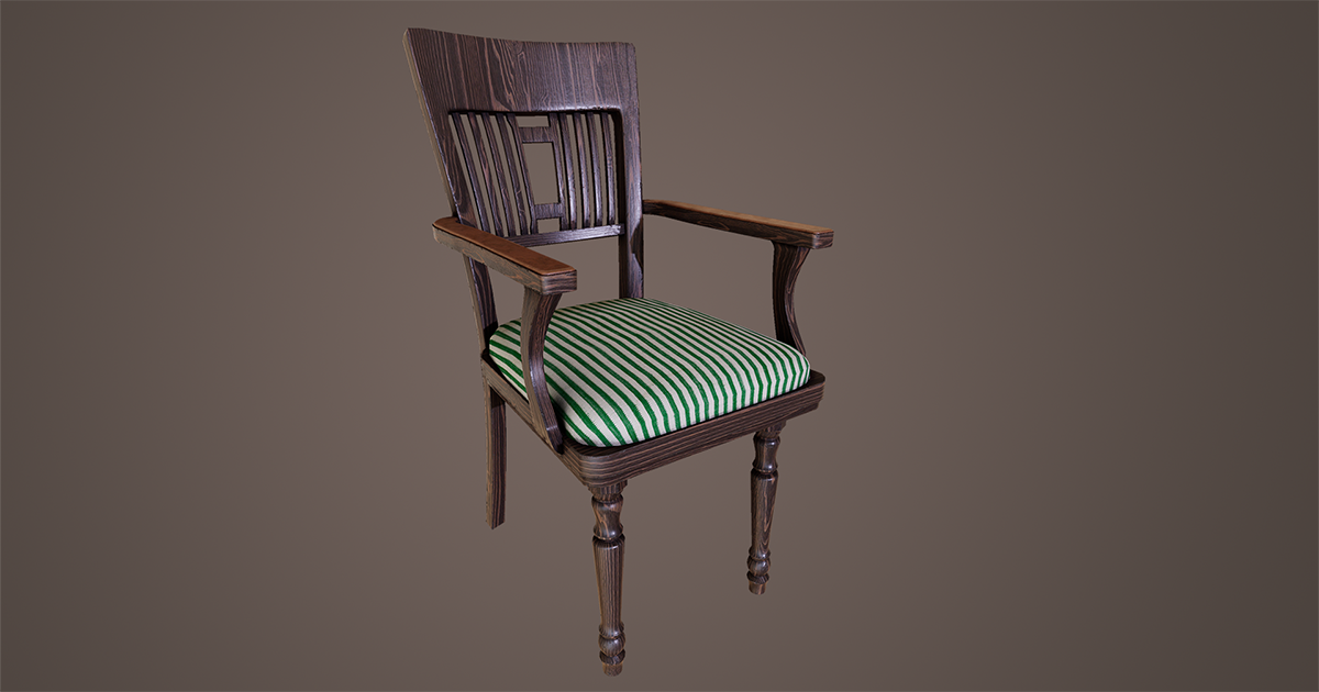 Vintage Chair | 3D Furniture | Unity Asset Store