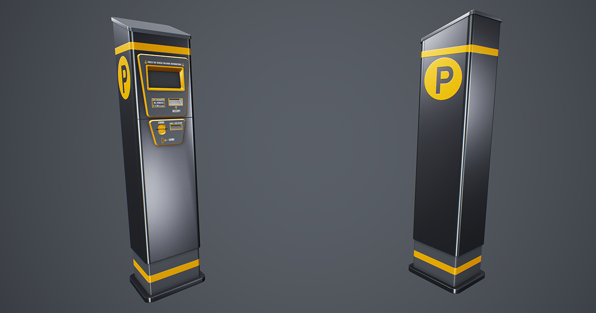 Stylized Parking Meter | 3D Electronics | Unity Asset Store