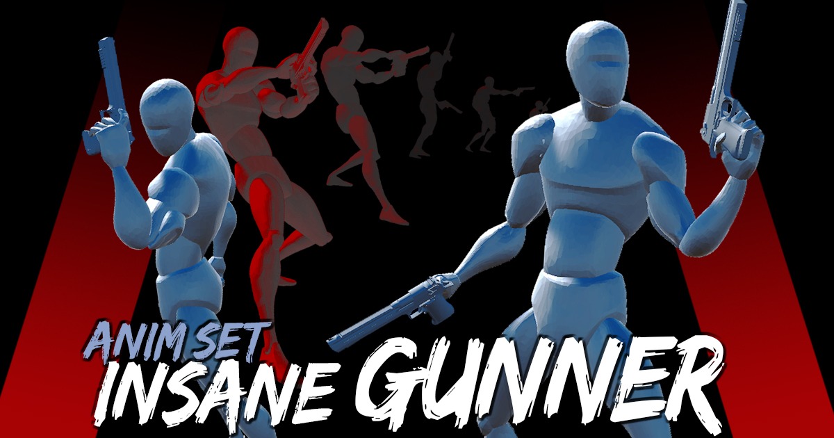 Insane Gunner AnimSet | 3D Animations | Unity Asset Store