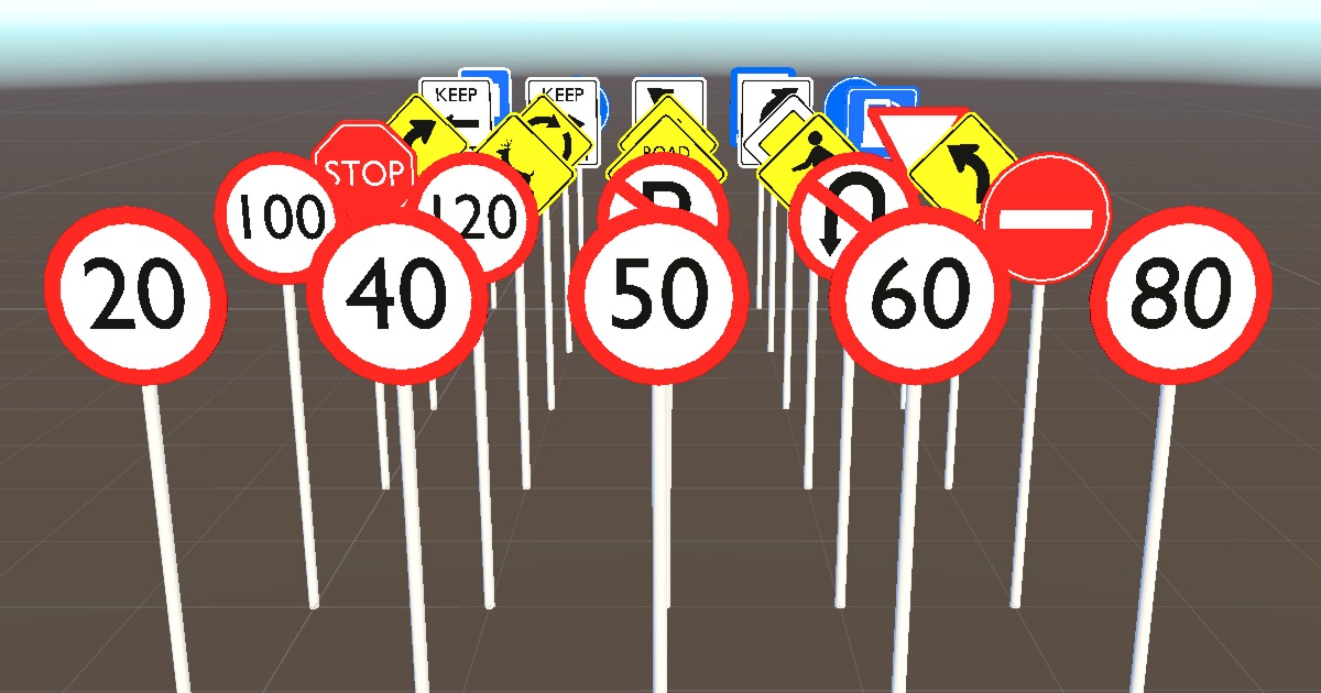 Ultimate Road Signs Pack – Low Poly 3D Models | 3D Props | Unity Asset ...