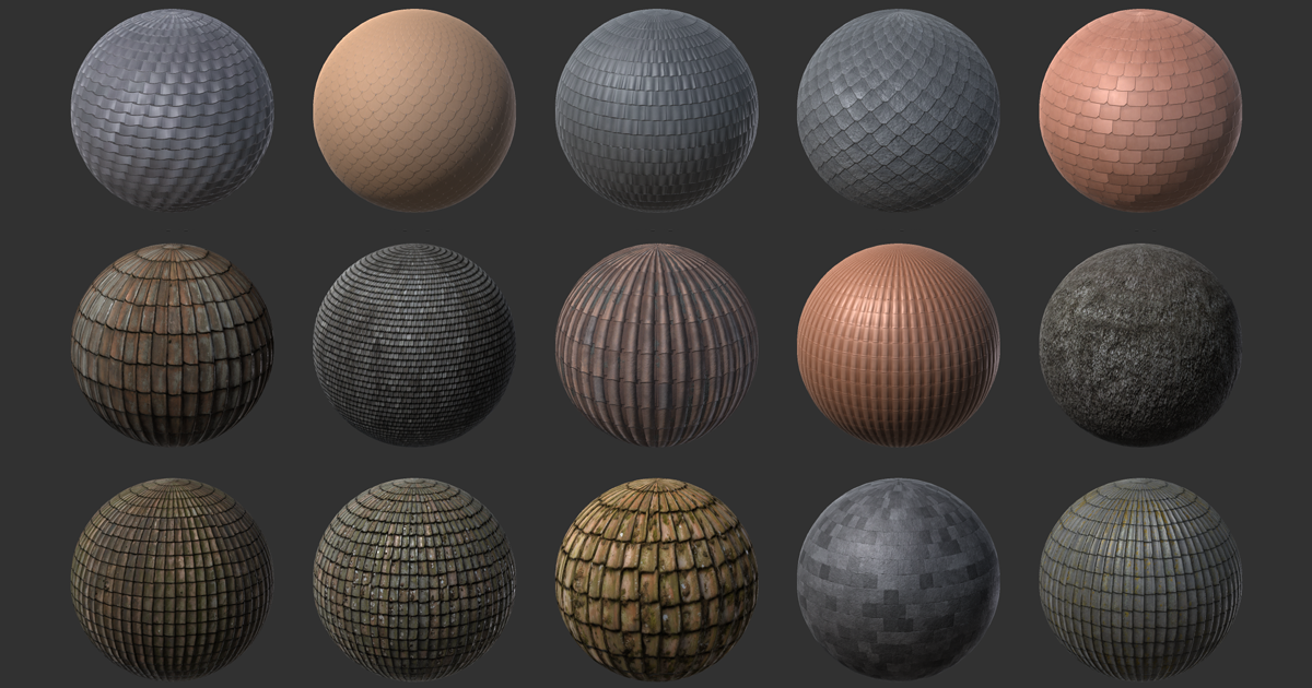 Roof Material Pack (4K) | 2D Textures & Materials | Unity Asset Store