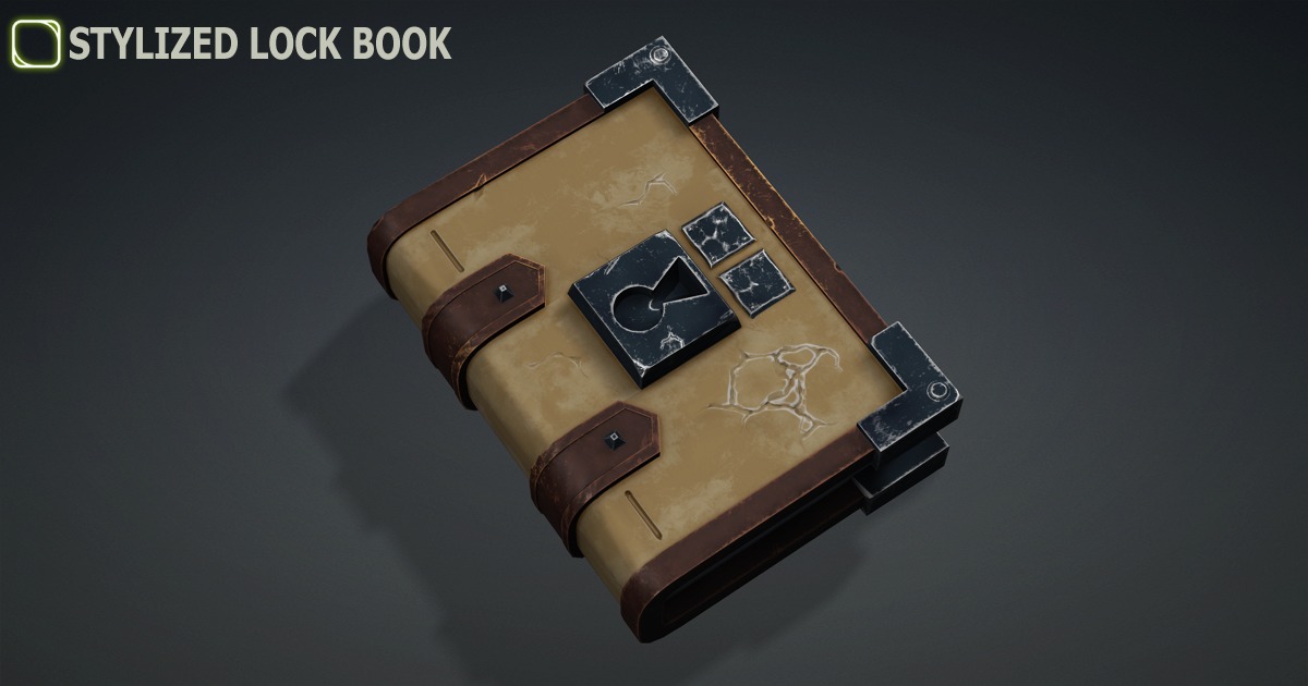 Stylized Lock Book | 3D Props | Unity Asset Store