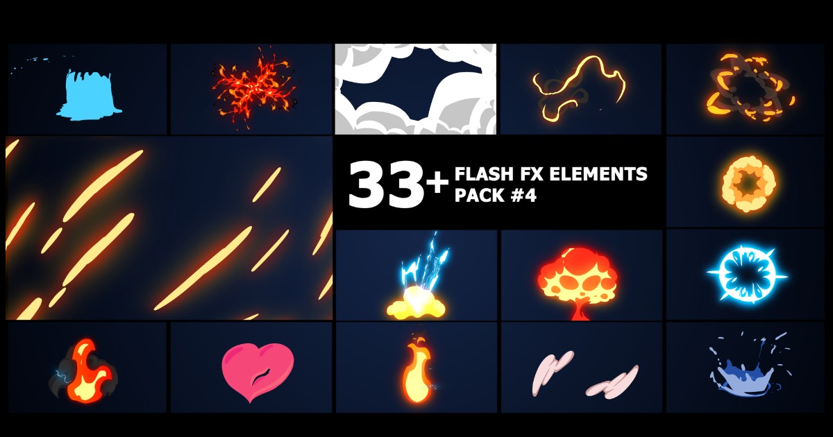Flash FX Elements Pack #4 | 2D Textures & Materials | Unity Asset Store