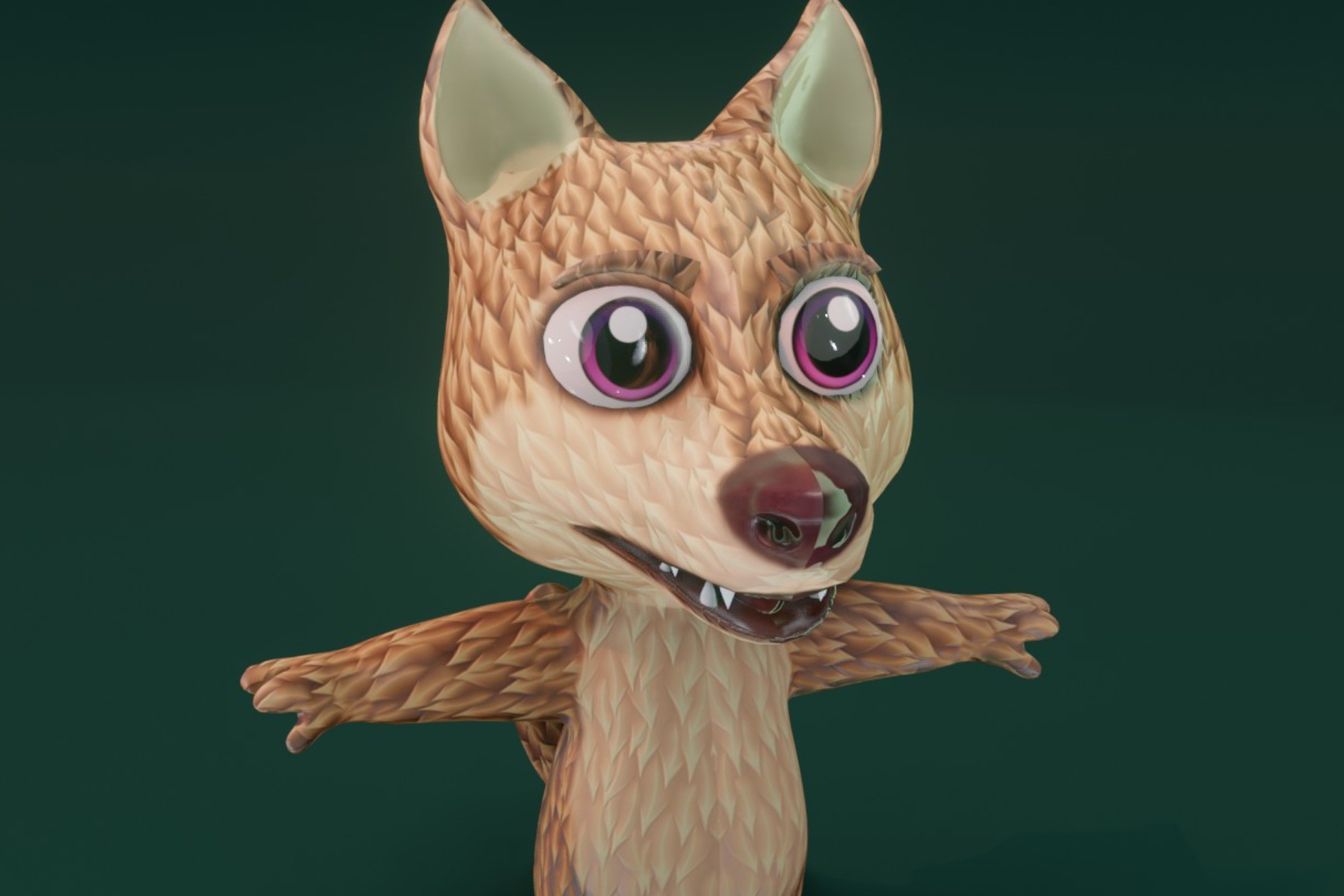 Cartoon Red Wolf Rigged 3D Model | 캐릭터 | Unity Asset Store