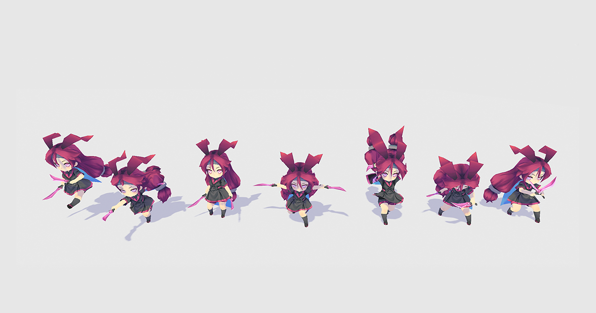 Twin Dagger Motion - Haon SD series | 3D 애니메이션 | Unity Asset Store