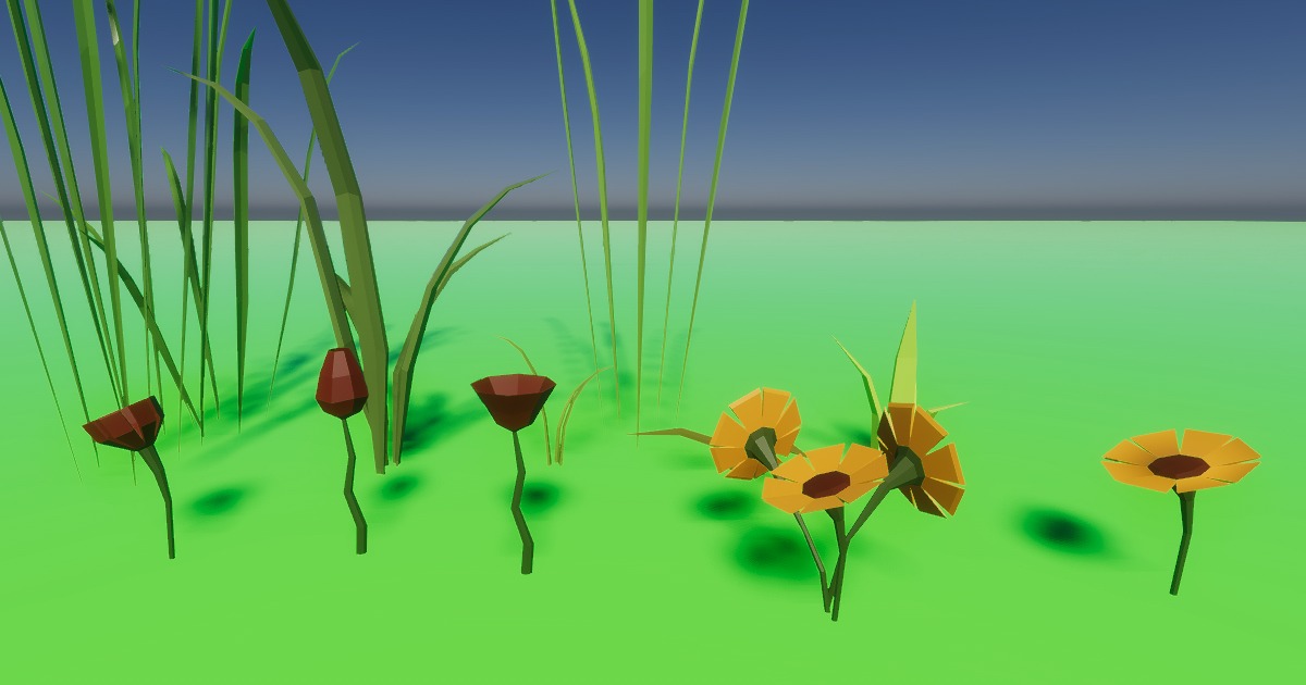 Flowers/Grass Plants NEON3D | 3D Plants | Unity Asset Store