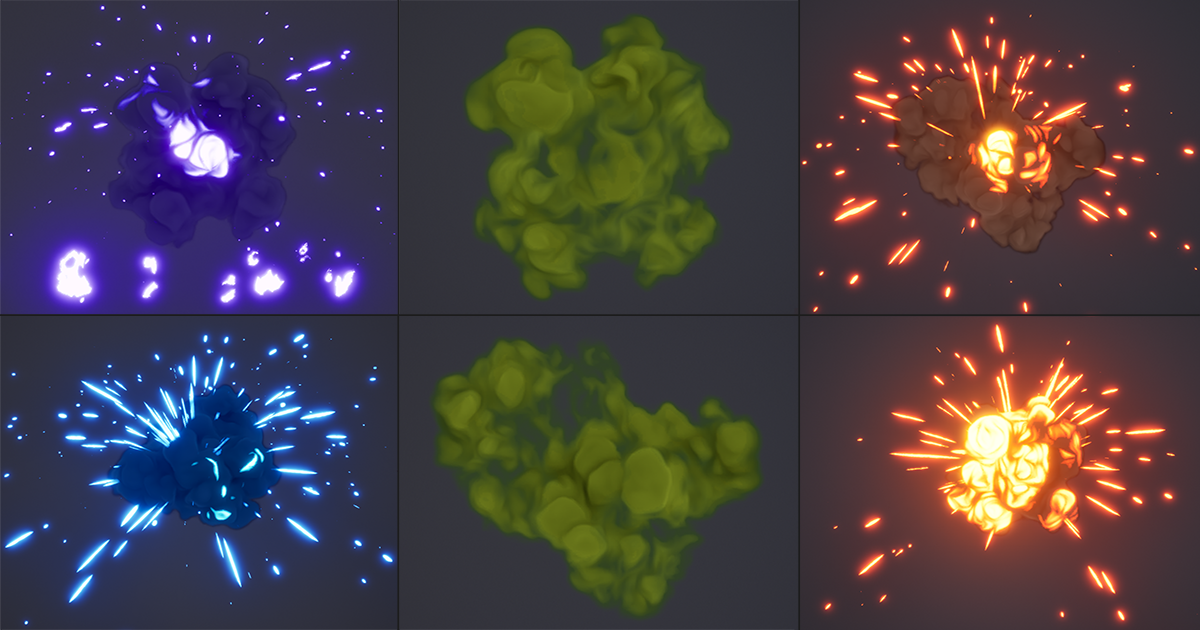 Stylized Explosion Pack Vol 1 | 炎＆爆裂 | Unity Asset Store