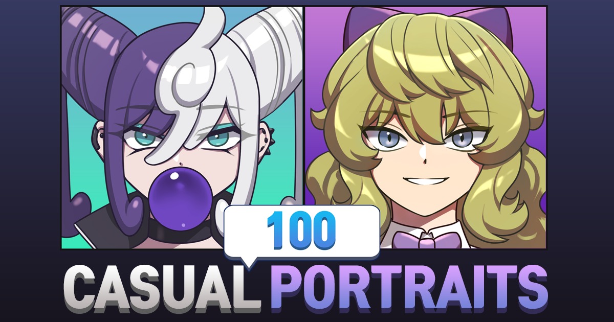 Casual character portraits pack02 | 2D Characters | Unity Asset Store