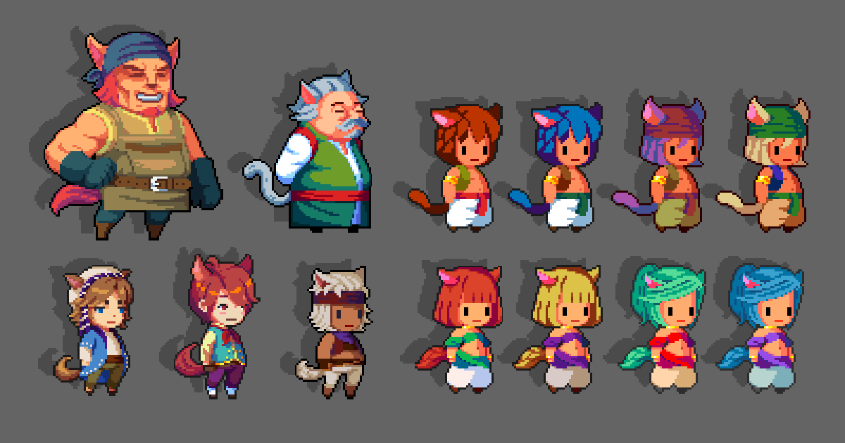 Cat Person Sprites | 2D Characters | Unity Asset Store