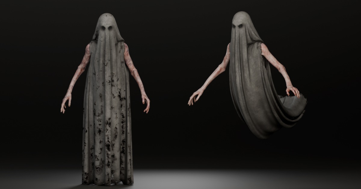 Flying Creepy Ghost | 3D Creatures | Unity Asset Store