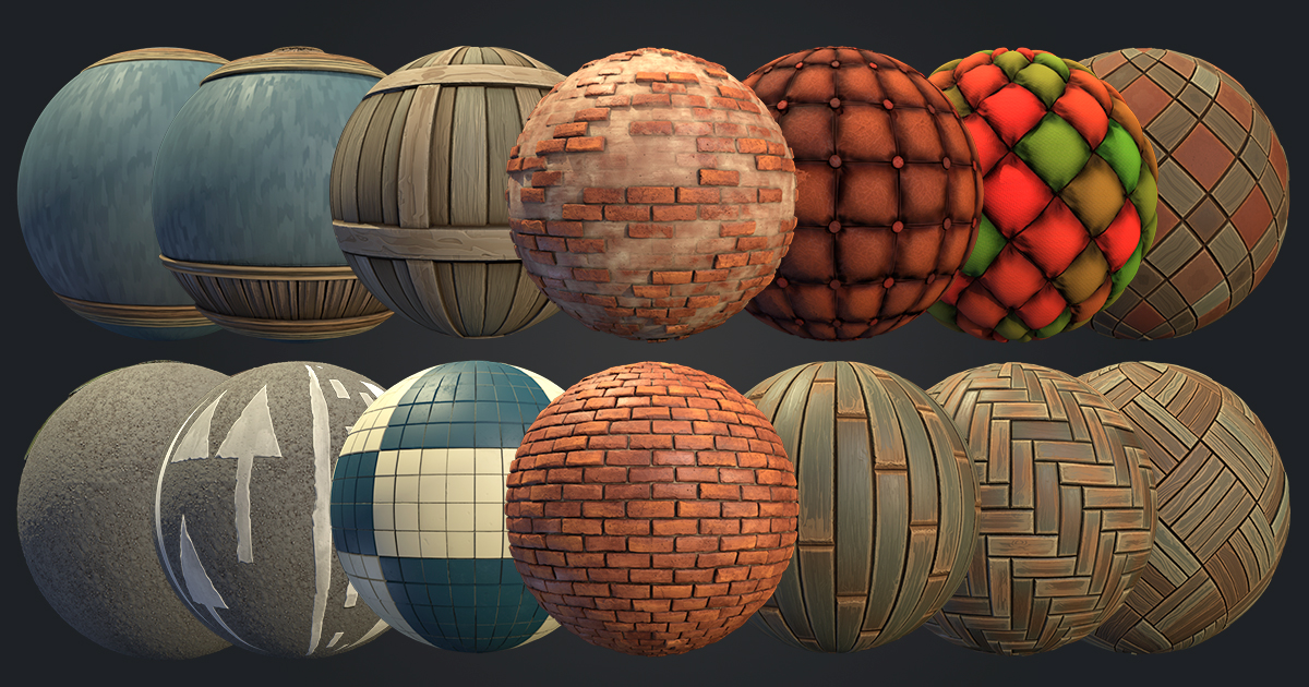 Stylized Town vol.2 | 2D Textures & Materials | Unity Asset Store