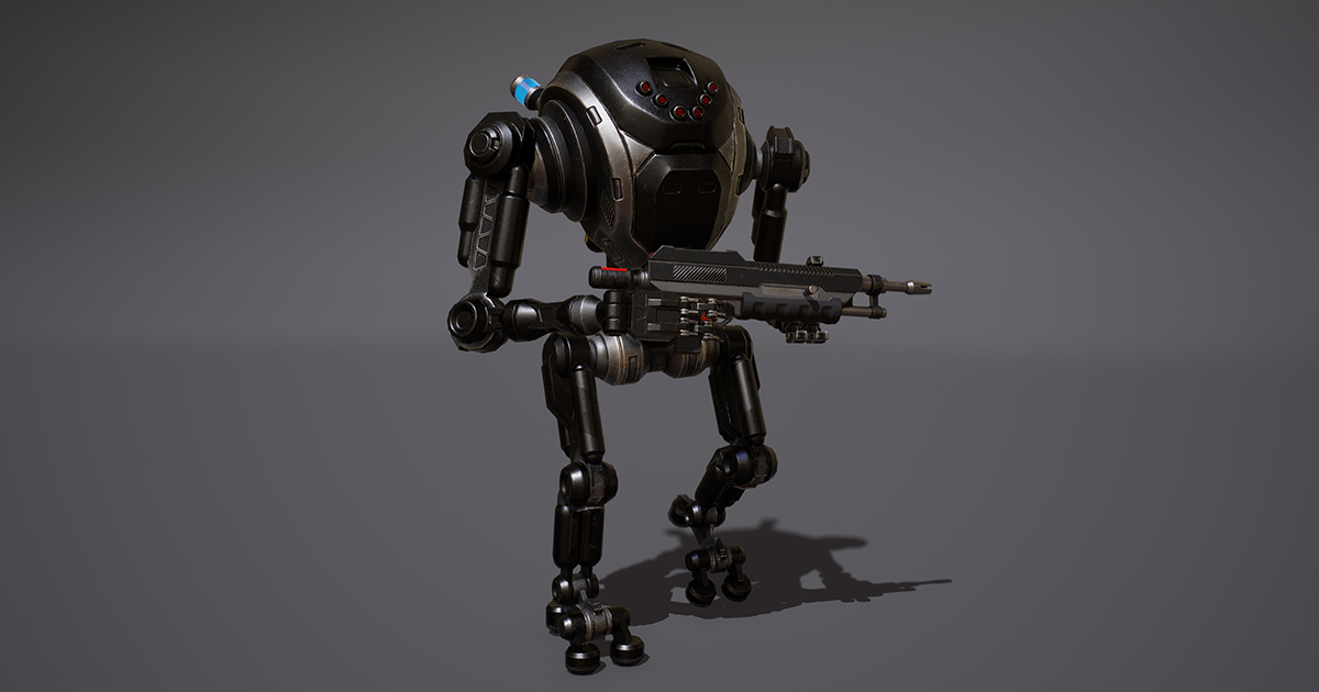 SCI FI: ADVANCED COMBAT DROID | 3D Robots | Unity Asset Store