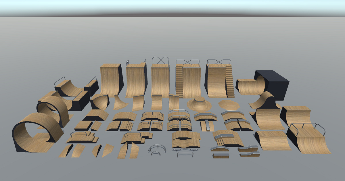 Modular Skatepark Pack | 3D | Unity Asset Store