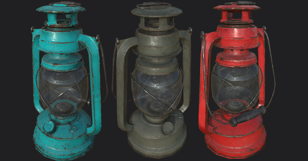 Antique Lamps PBR | 3D Props | Unity Asset Store