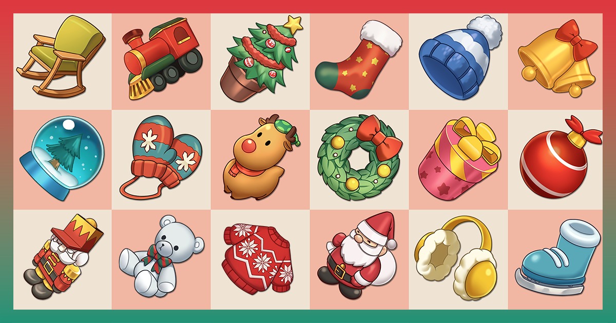 Xmas Items 2d Icons Unity Asset Store