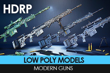 Low Poly Models - Modern Guns Pack (HDRP) | Unity AssetStore概要 优惠信息 beta