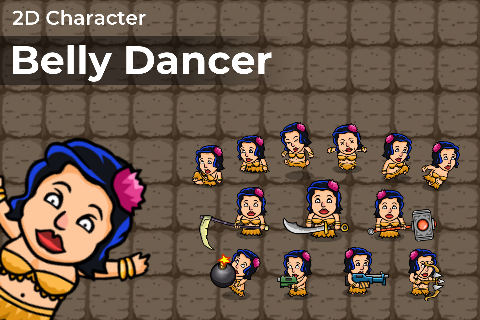 2D Character - Belly Dancer | 2D Characters | Unity Asset Store