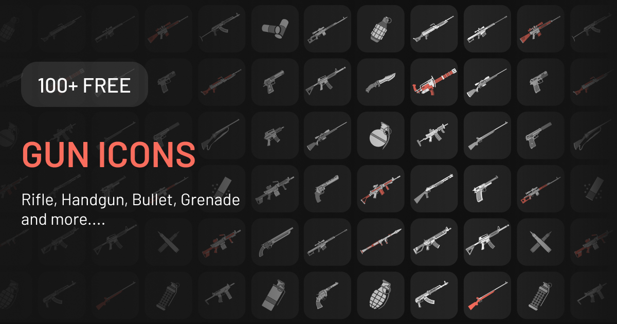 Gun Icons Package | 2D Icons | Unity Asset Store