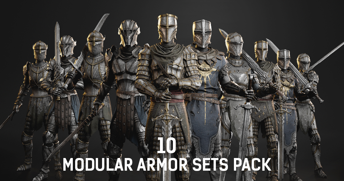 10 Modular Armor Sets Pack | Characters | Unity Asset Store