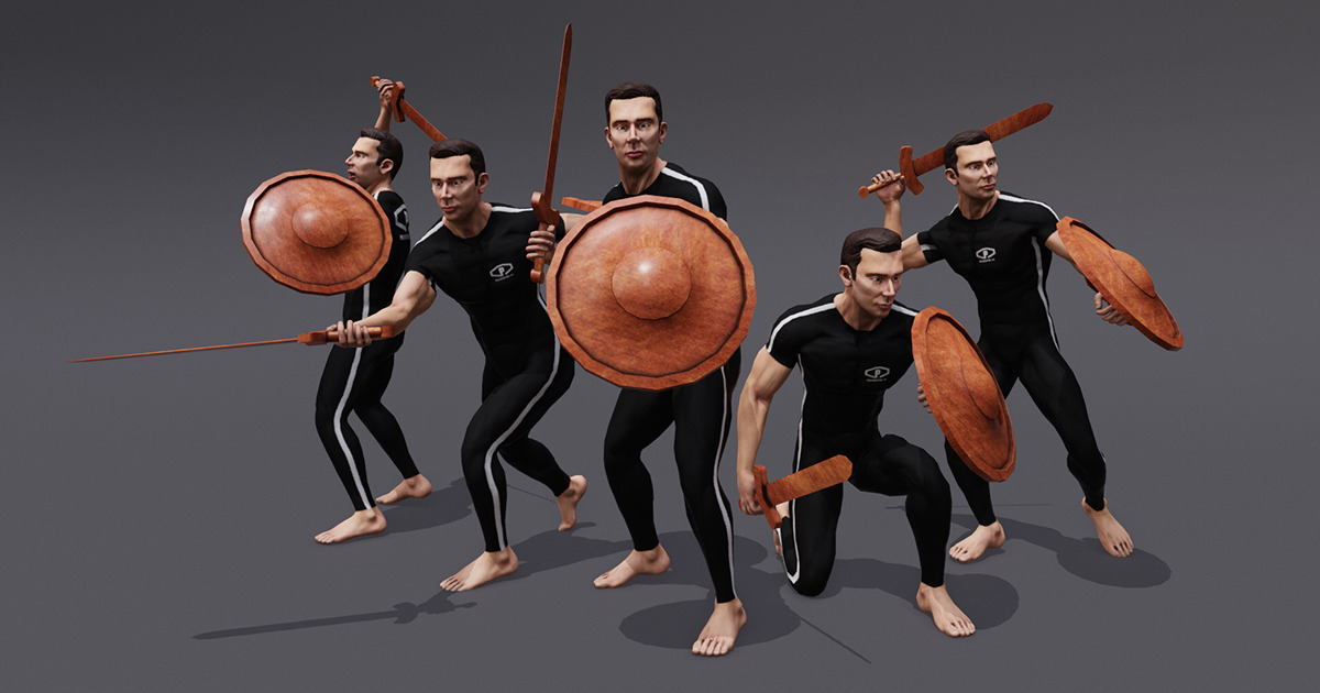 ANIMSET: SWORD & SHIELD | 3D Animations | Unity Asset Store
