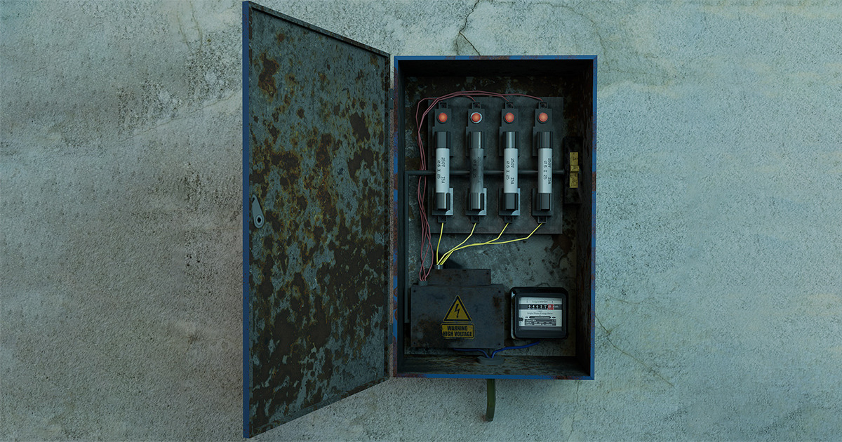 Rusty Electrical Box | 3D 소품 | Unity Asset Store