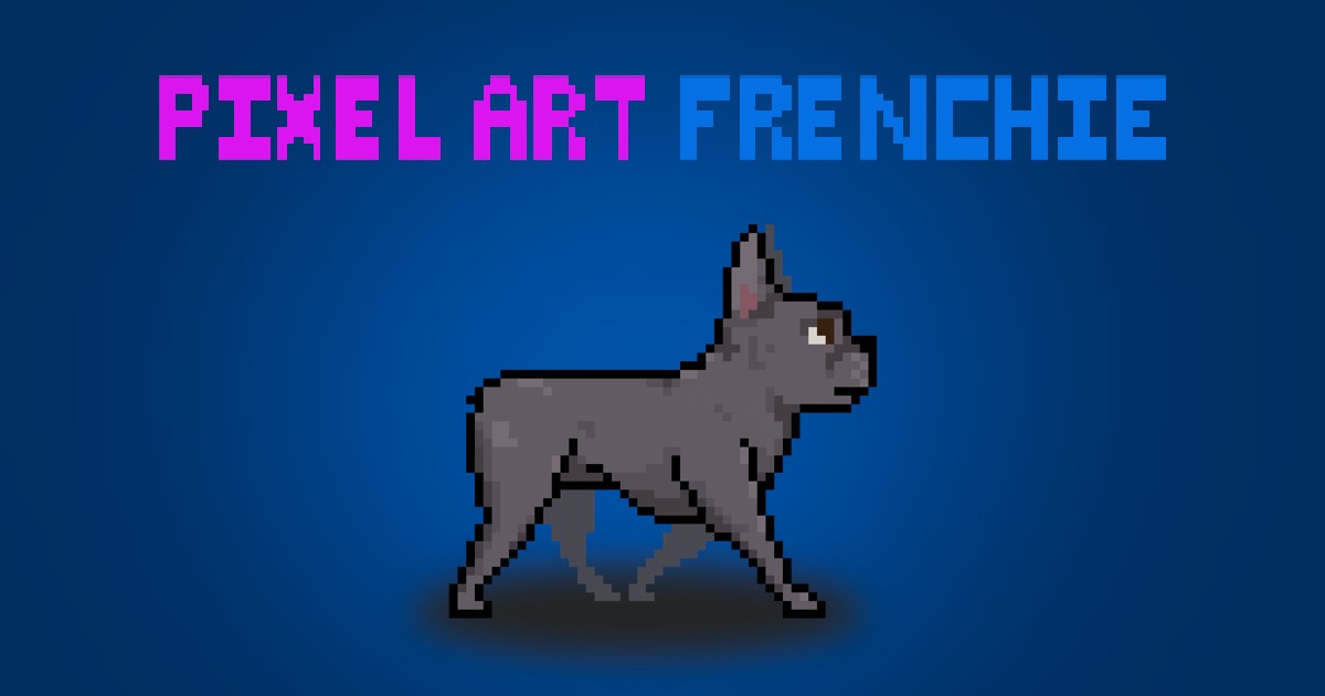 Pixel Art French Bulldog (Grey) | 2D Characters | Unity Asset Store