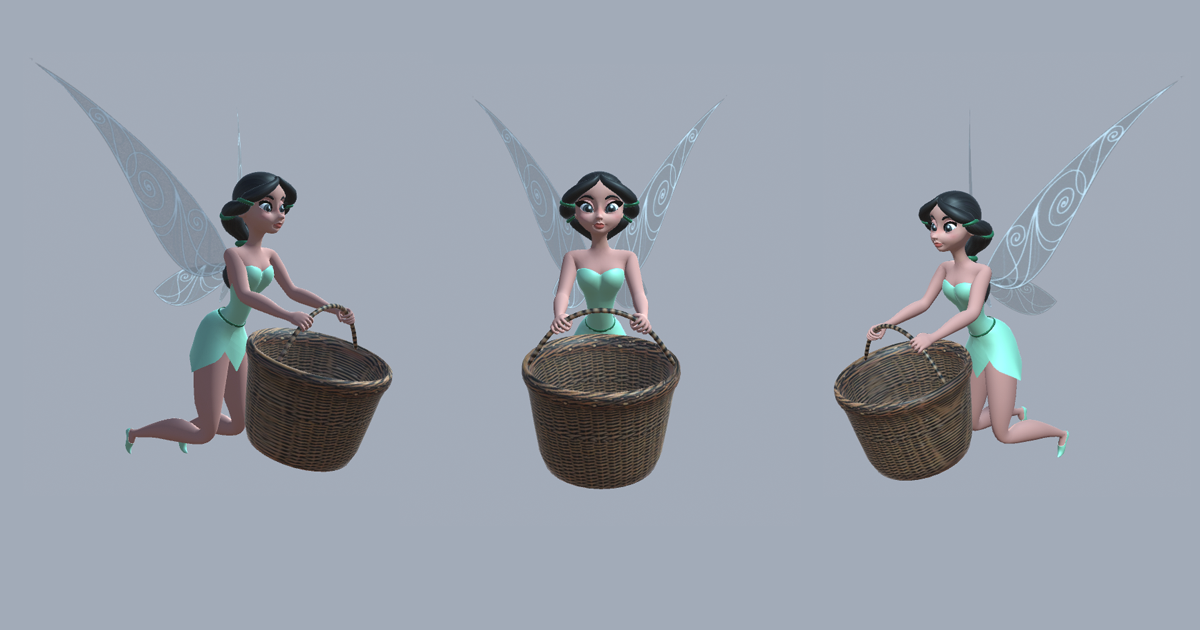 Animated Fairy for Game AR VR | 3D 캐릭터 | Unity Asset Store