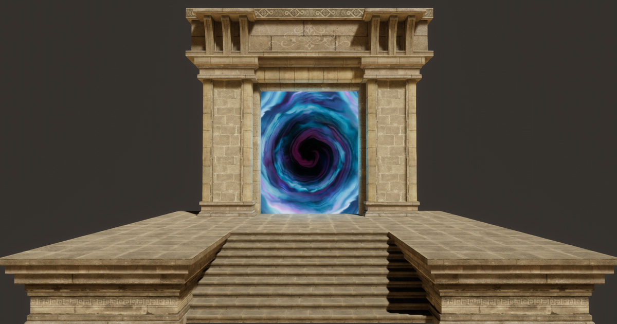 Fantasy Stone Portal | 3D Exterior | Unity Asset Store